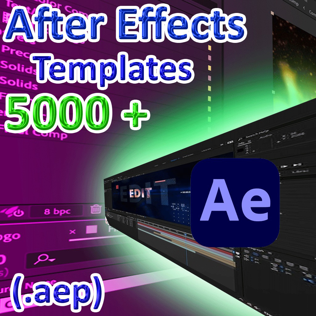 5000+ Adobe After Effects Templates (.aep)